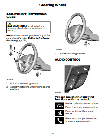 2020 Ford Fusion hybrid owner's manual - Zofti